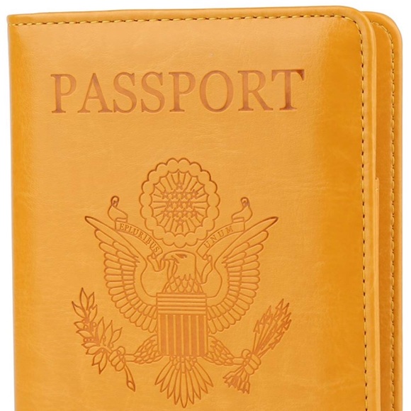 Accessories | Super Cute Yellow Passport Holder Nwt | Poshmark
